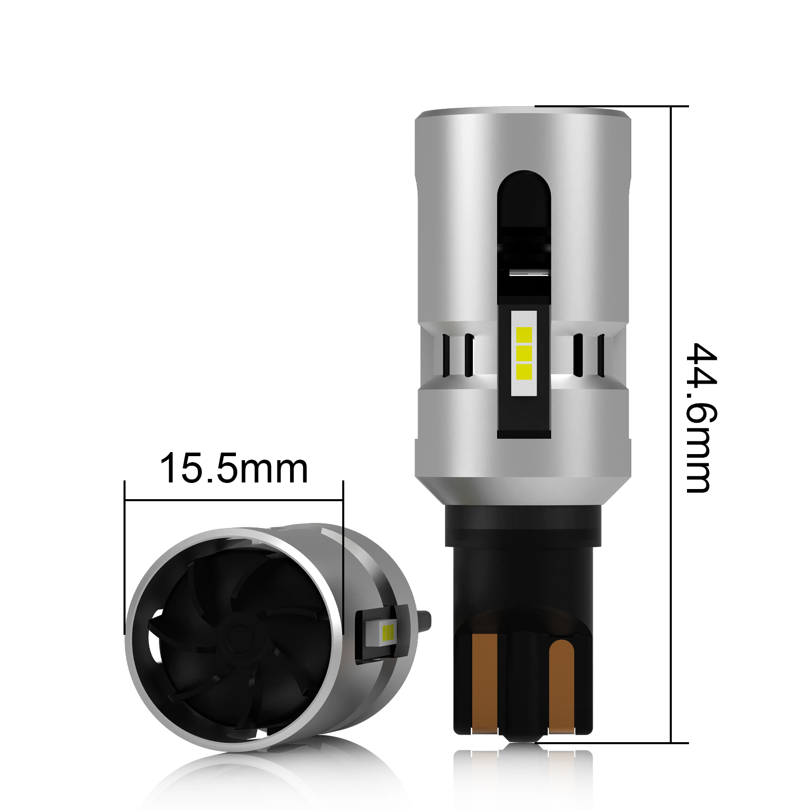 High POWER LED Bulb W16W Red (2PCS)